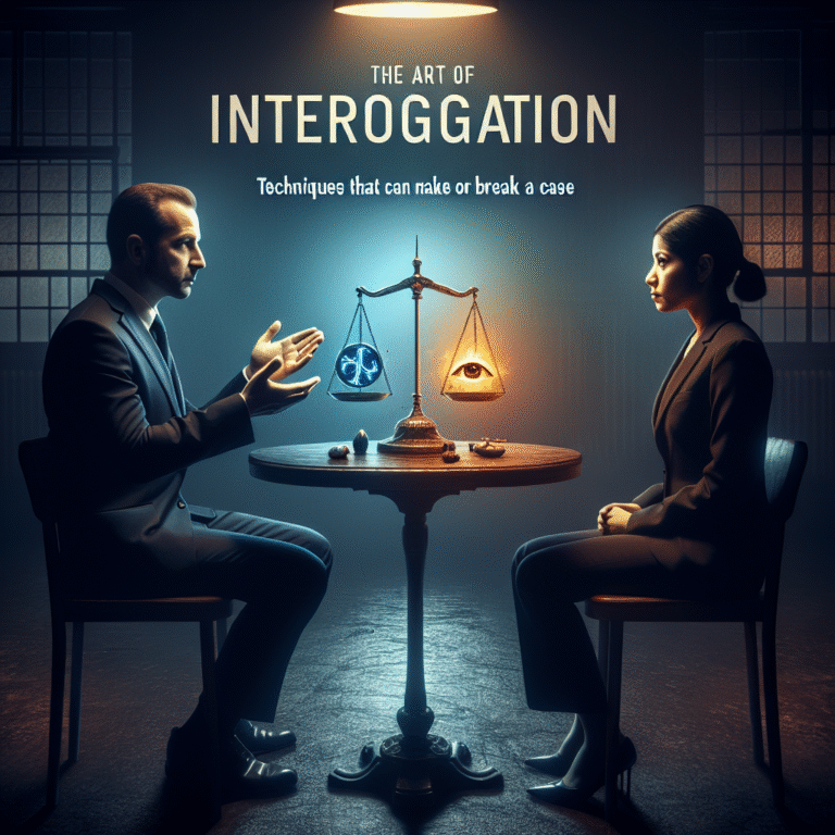 The Art of Interrogation: Techniques That Can Make or Break a Case ...