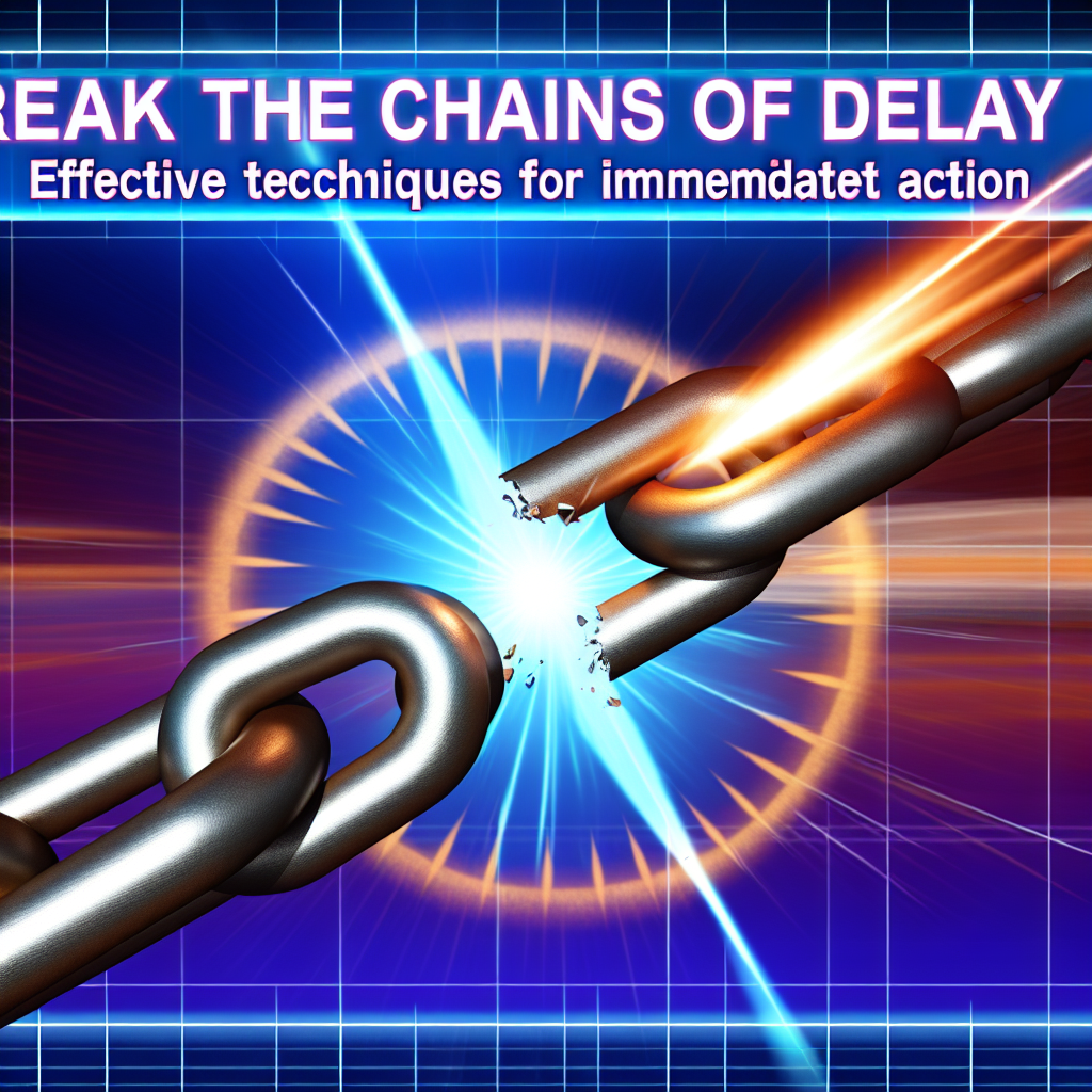 Break the Chains of Delay: Effective Techniques for Immediate Action - PSYFORU